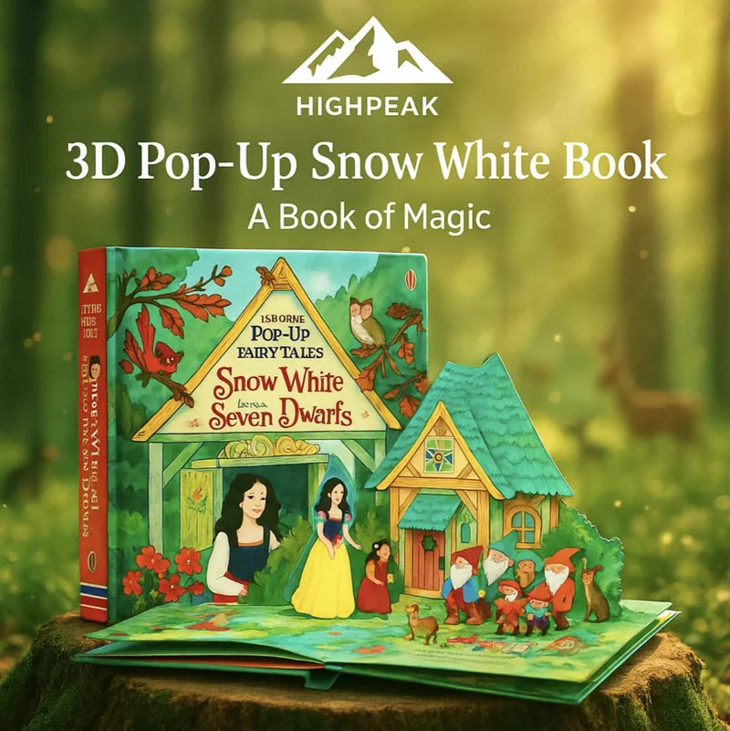 HighPeak Snow White Book | 3D Pop-Up Fairy Tale for Kids & Gifts