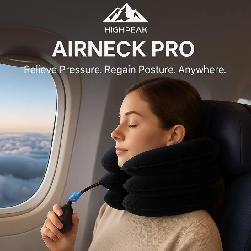HighPeak AirNeck Pro – Inflatable Neck Traction Pillow Relief