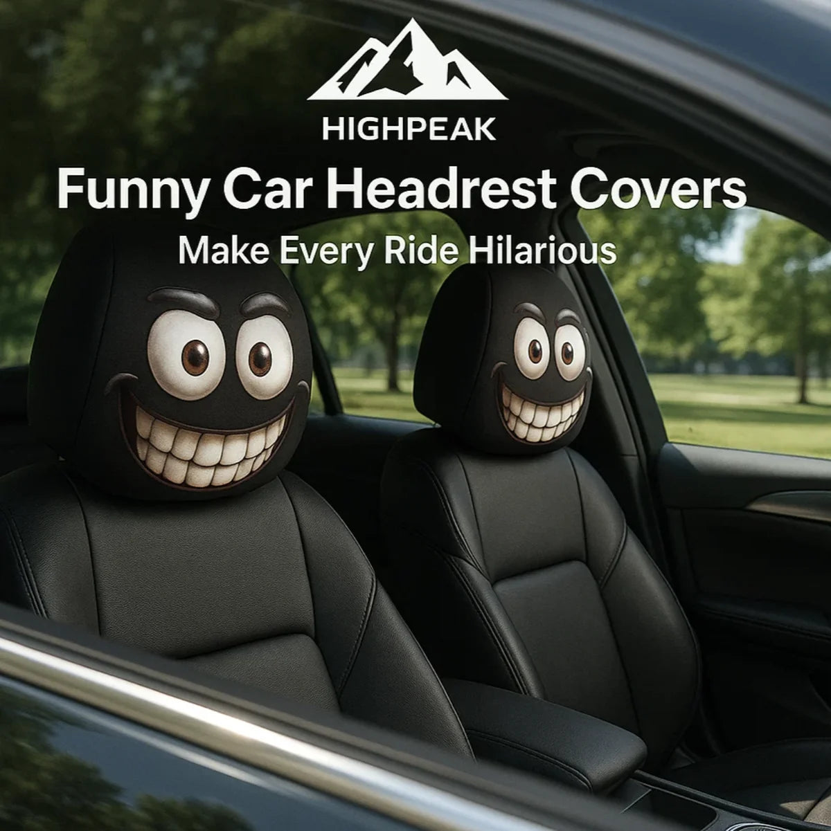 Funny Car Headrest Covers | HighPeak