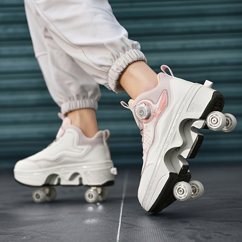 HighPeak Transformable Skate Shoes – 2-in-1 Walkable Four-Wheel Shoes