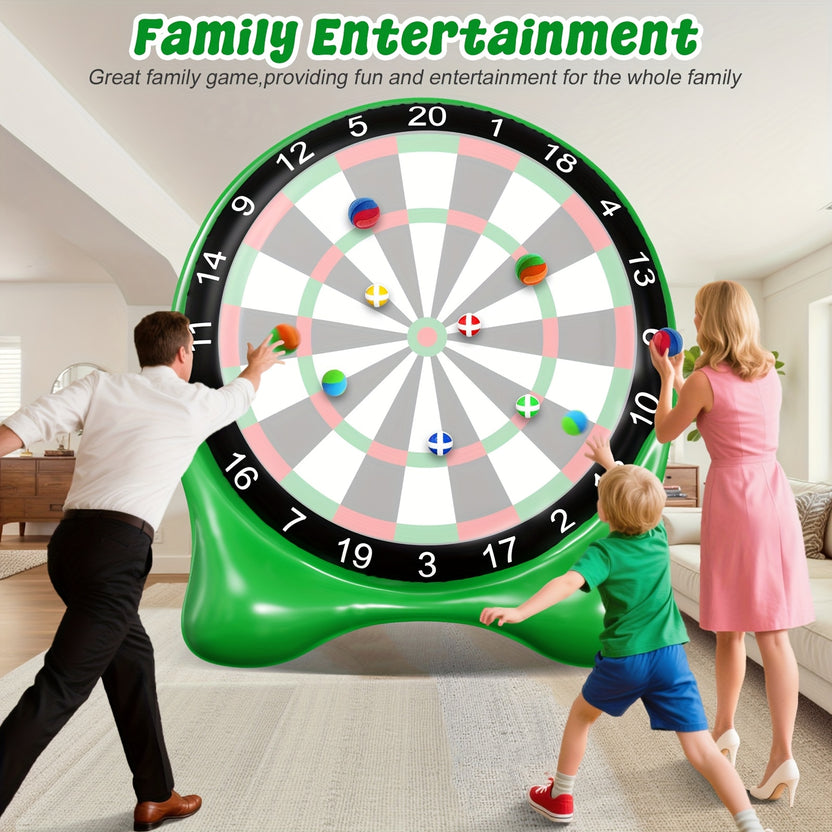 HighPeak Inflatable Soccer Dart Board – 6ft Giant Kick Darts Game