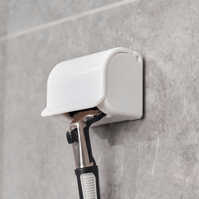 HighPeak Razor Holder – Wall Mounted Shower Razor Organizer with Cover
