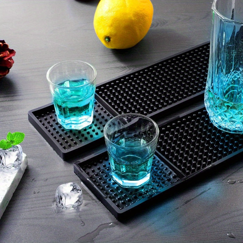 HighPeak Non-Slip Bar Mat – Rubber Spill Drain Mat for Home & Bars