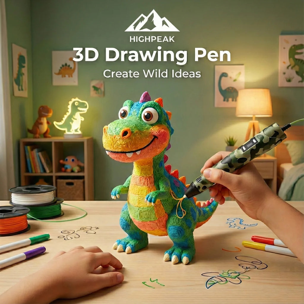 HighPeak Kids 3D Pen Creative Drawing Printing Tool with PLA