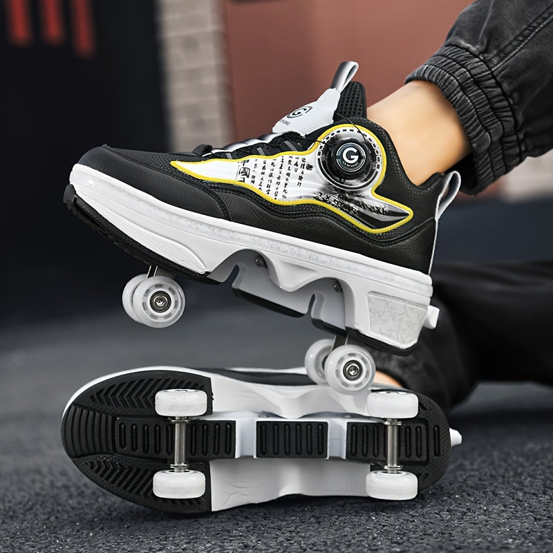 HighPeak Transformable Skate Shoes – 2-in-1 Walkable Four-Wheel Shoes