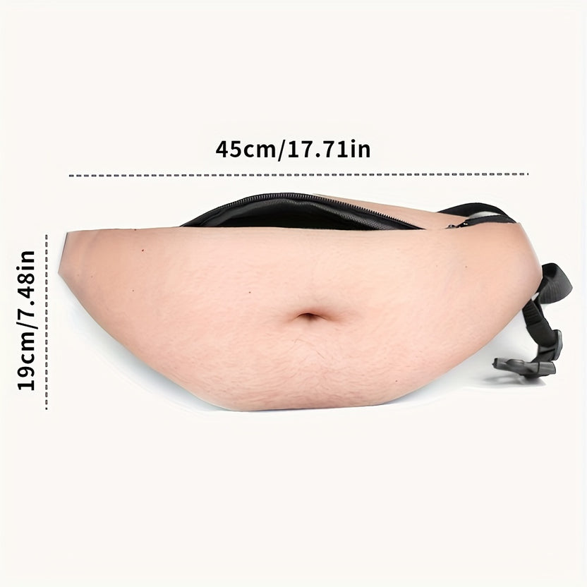 HighPeak Funny Belly Fanny Pack – Novelty Gag Gift with Zip Closure