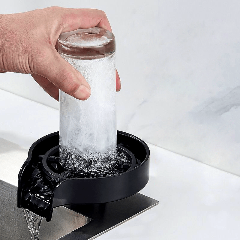 HighPeak Automatic Cup Washer Kit – One Press Glass Rinser for Sinks
