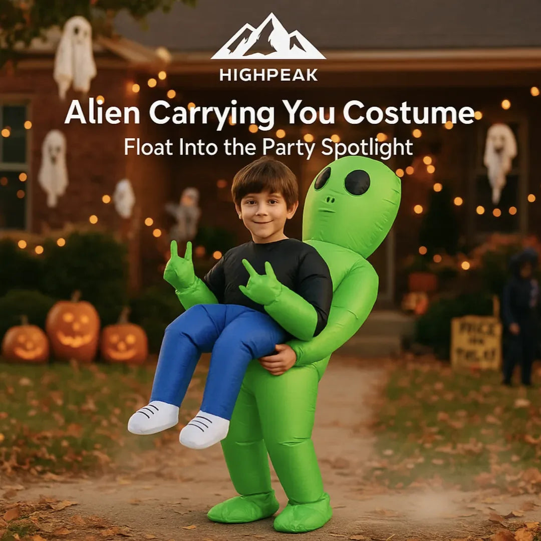 HighPeak Inflatable Alien Carry Costume – Viral Halloween Fun for All