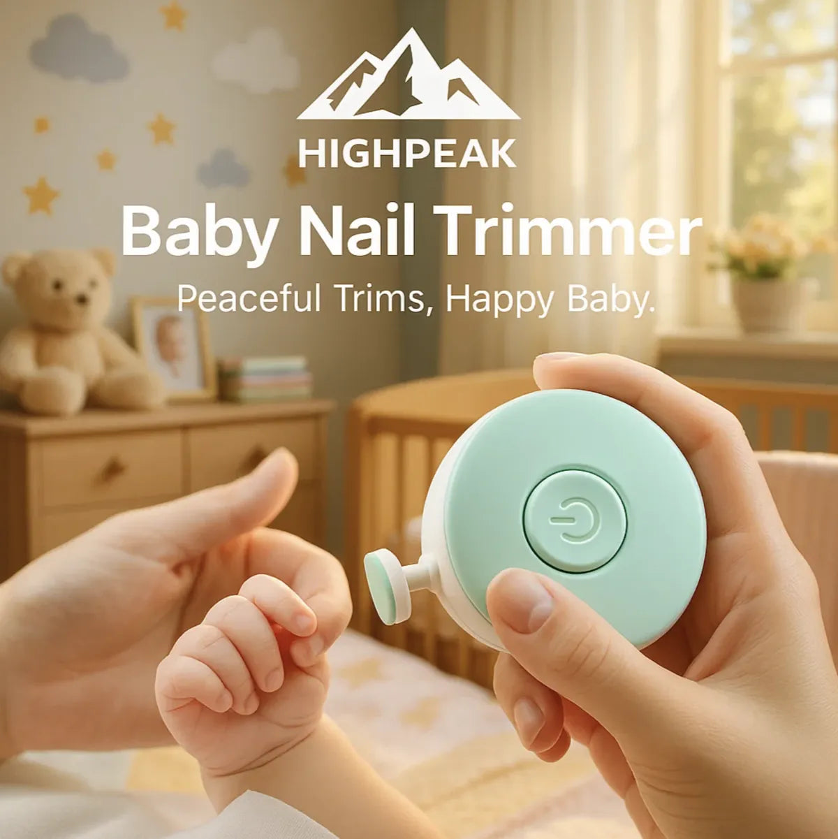 HighPeak Baby Nail Trimmer Electric Safe Infant Nail File for Newborns