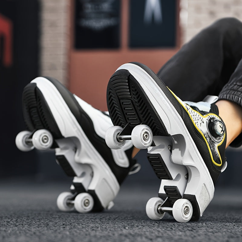 HighPeak Transformable Skate Shoes – 2-in-1 Walkable Four-Wheel Shoes