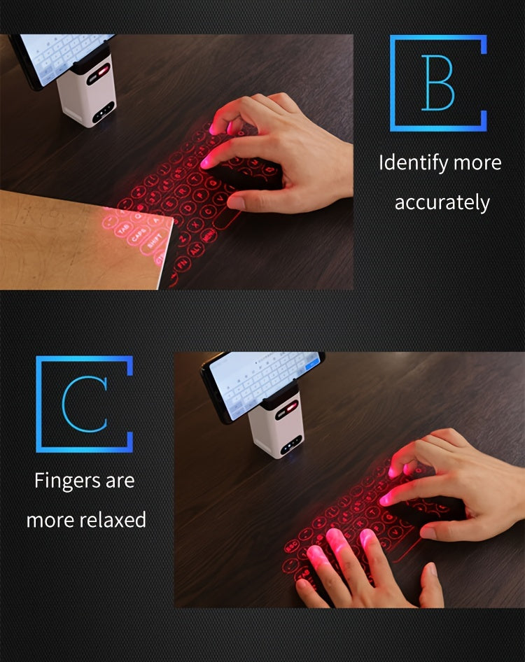 HighPeak Virtual Laser Keyboard – Wireless Projection Keyboard