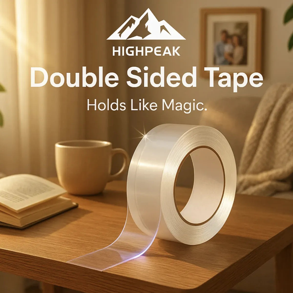 HighPeak Double Sided Tape – Reusable Waterproof Adhesive Grip Strip