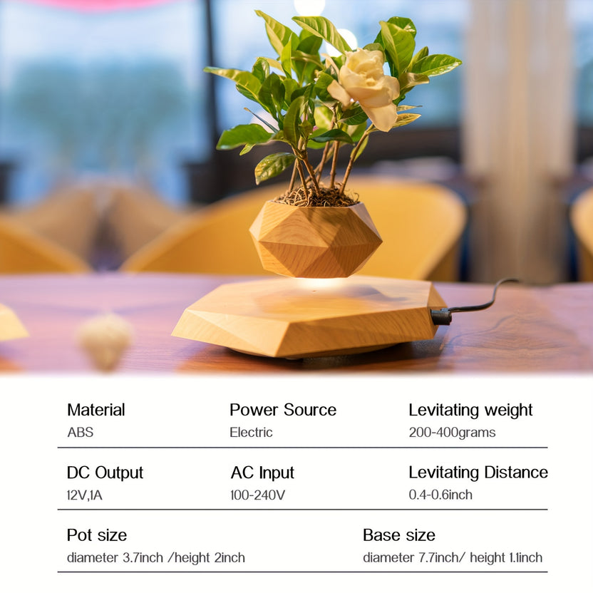 HighPeak Levitating Magnetic Plant Pot – Floating Modern Decor