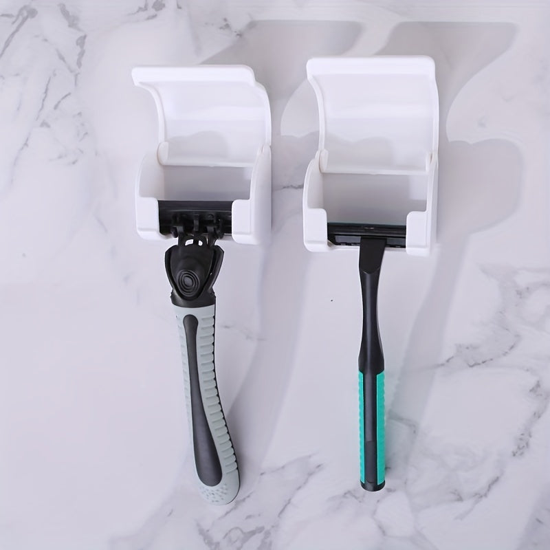 HighPeak Razor Holder – Wall Mounted Shower Razor Organizer with Cover