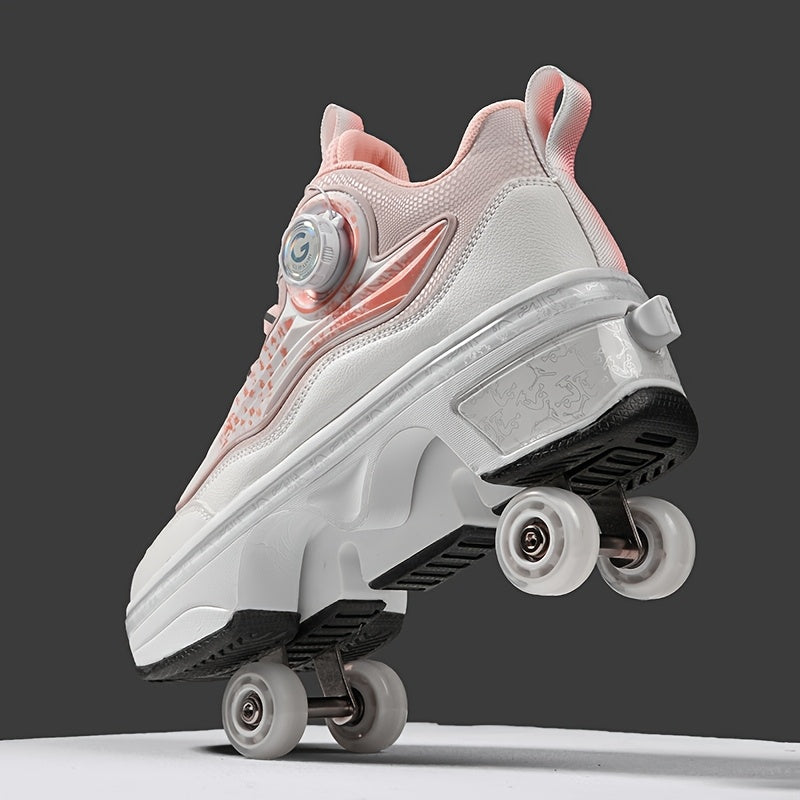 HighPeak Transformable Skate Shoes – 2-in-1 Walkable Four-Wheel Shoes