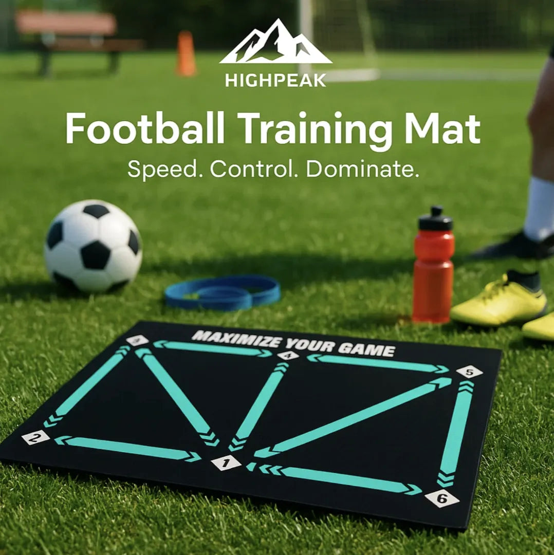 HighPeak Football Training Mat with Non-Slip Surface & Drill Targets