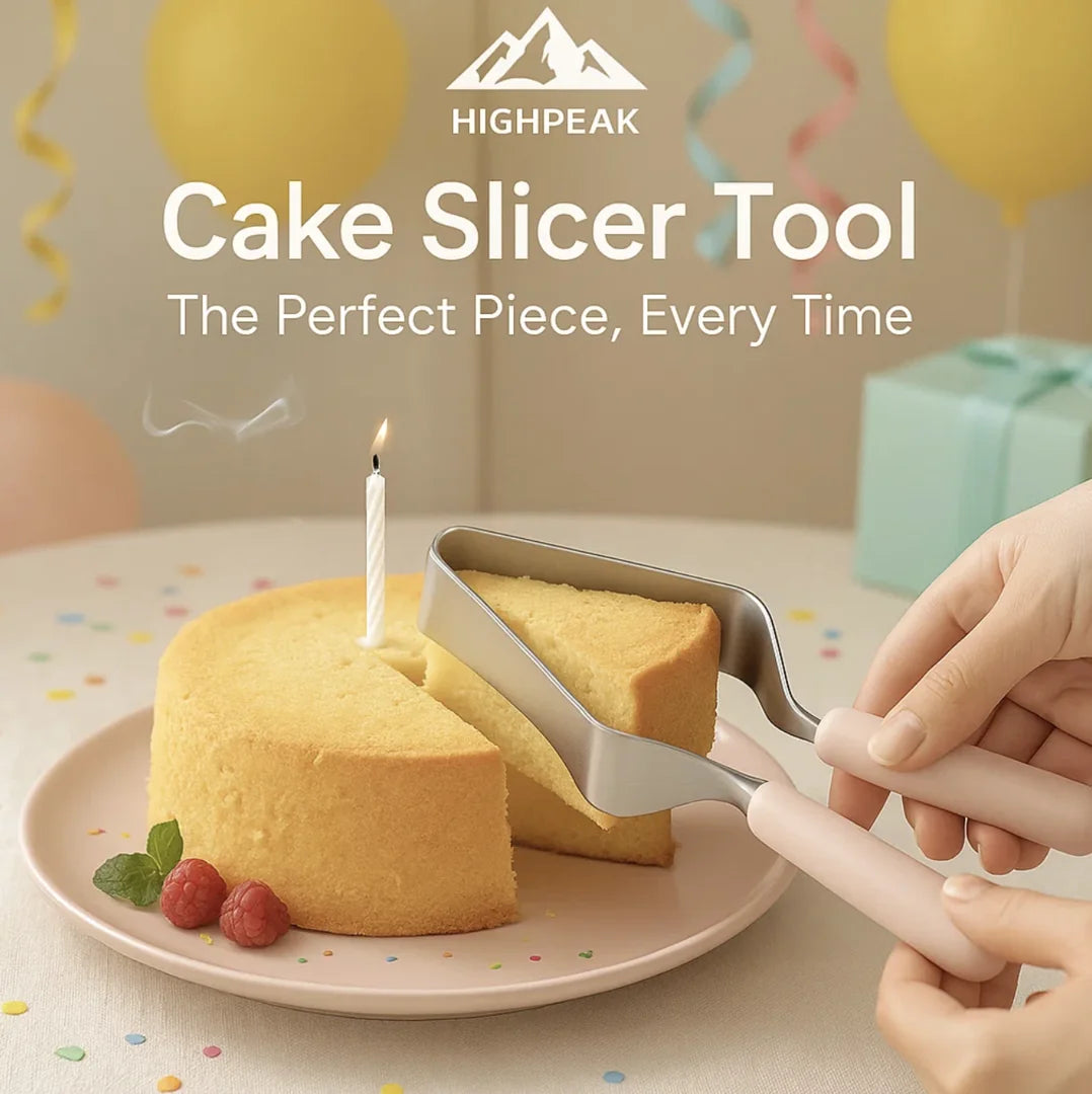 HighPeak Cake Slicer Server Tool – Stainless Steel Slice & Lift Knife