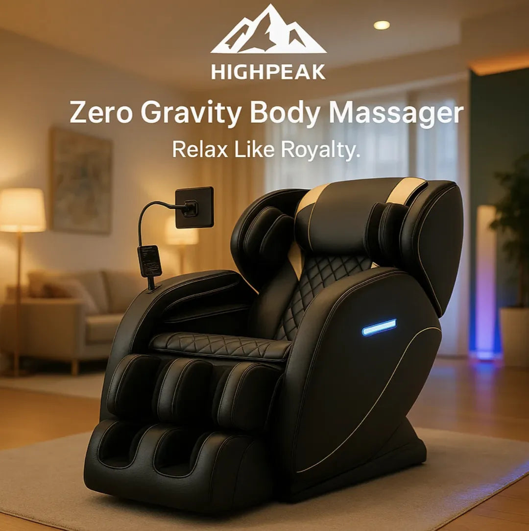 HighPeak Zero Gravity Massage Chair – Full Body Recliner with Heating