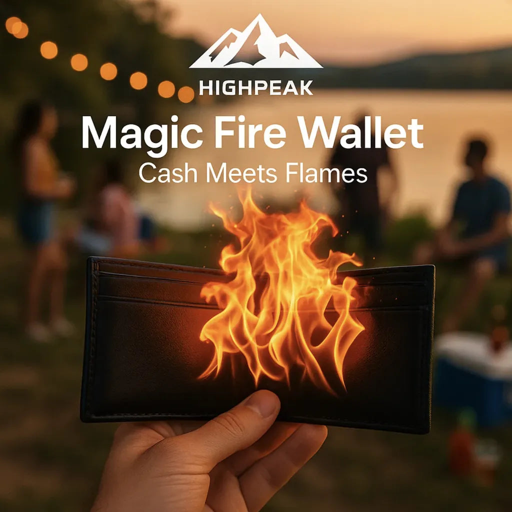 HighPeak Fire Wallet – Magic Trick Prop for Magicians, Stage & Shows