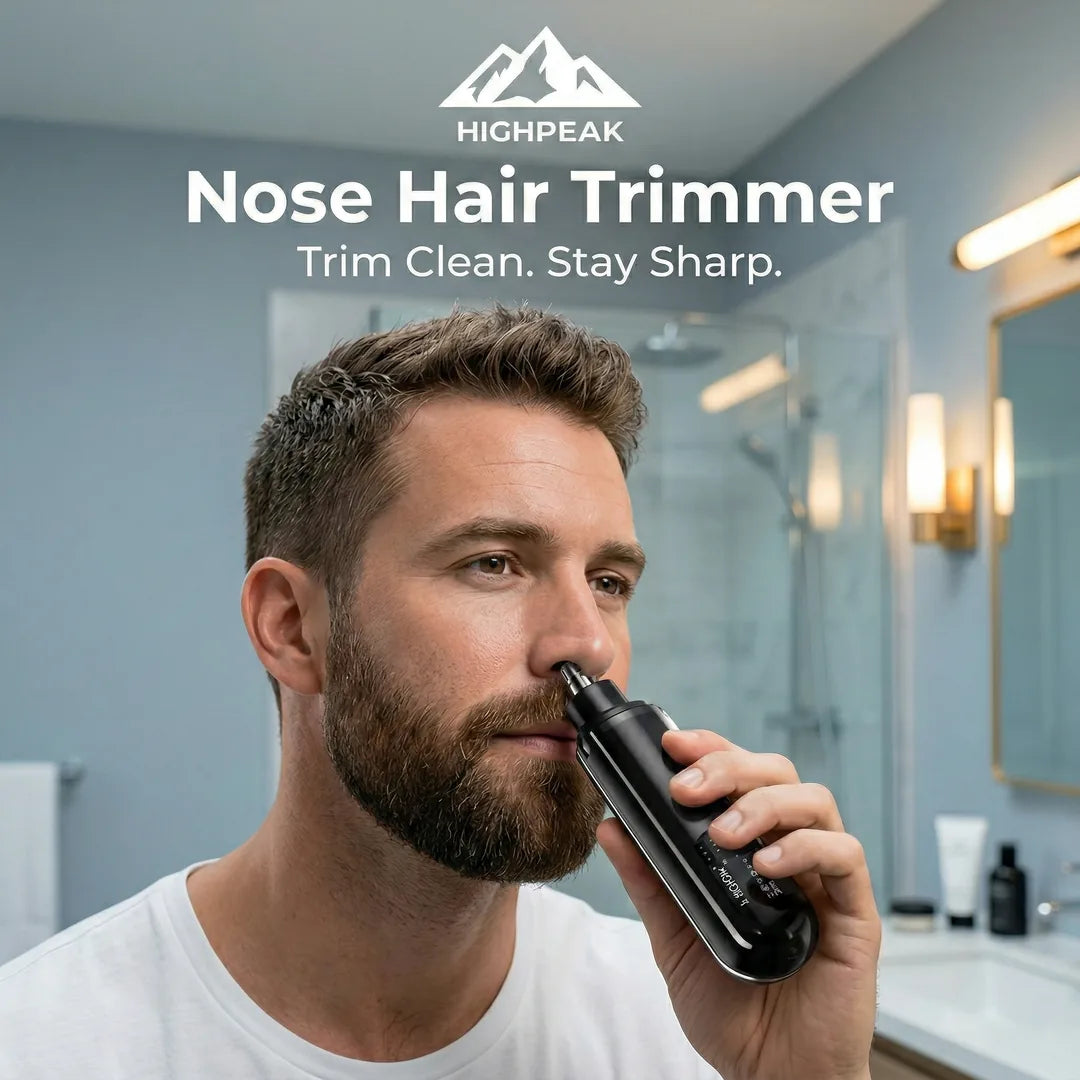 HighPeak Rechargeable Nose Hair Trimmer – USB Portable