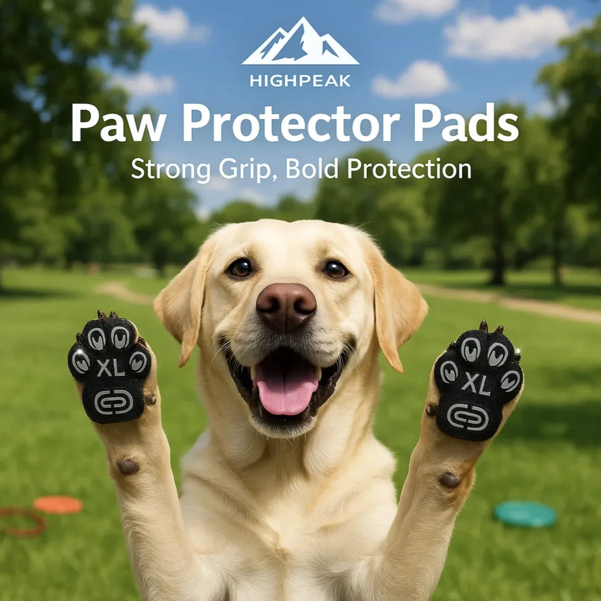 HighPeak Paw Protector Pads – Non-Slip Adhesive Dog Paw Covers