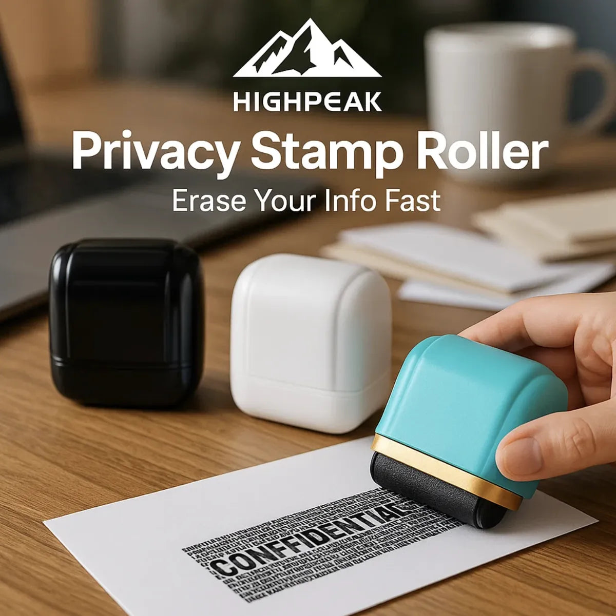 HighPeak Privacy Stamp Roller – Identity Protection & Address Blocker