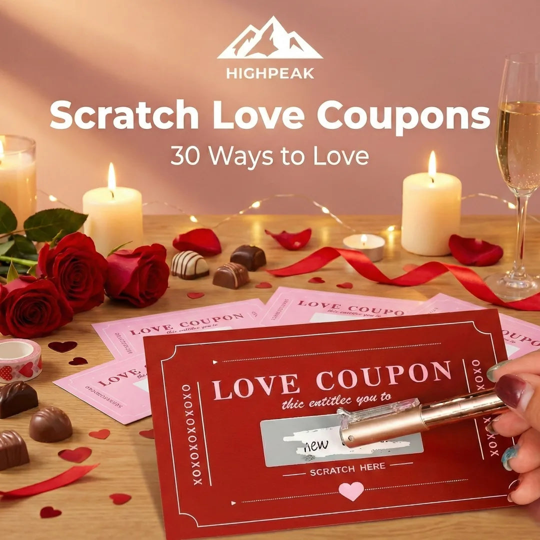 HighPeak Scratch Love Coupons – DIY Romantic Gift for Couples